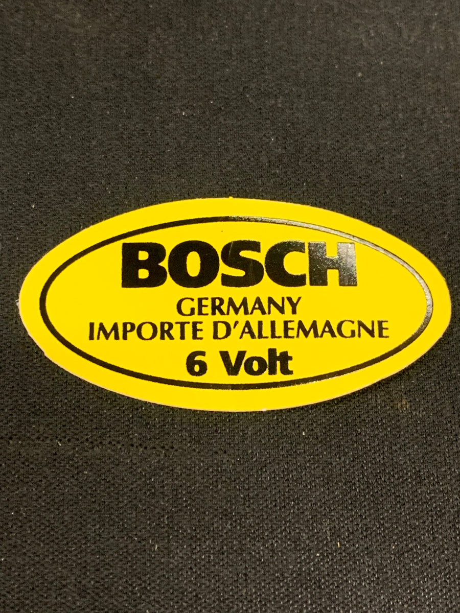 '6 V' Bosch Coil Sticker – Buzzbug VW Parts
