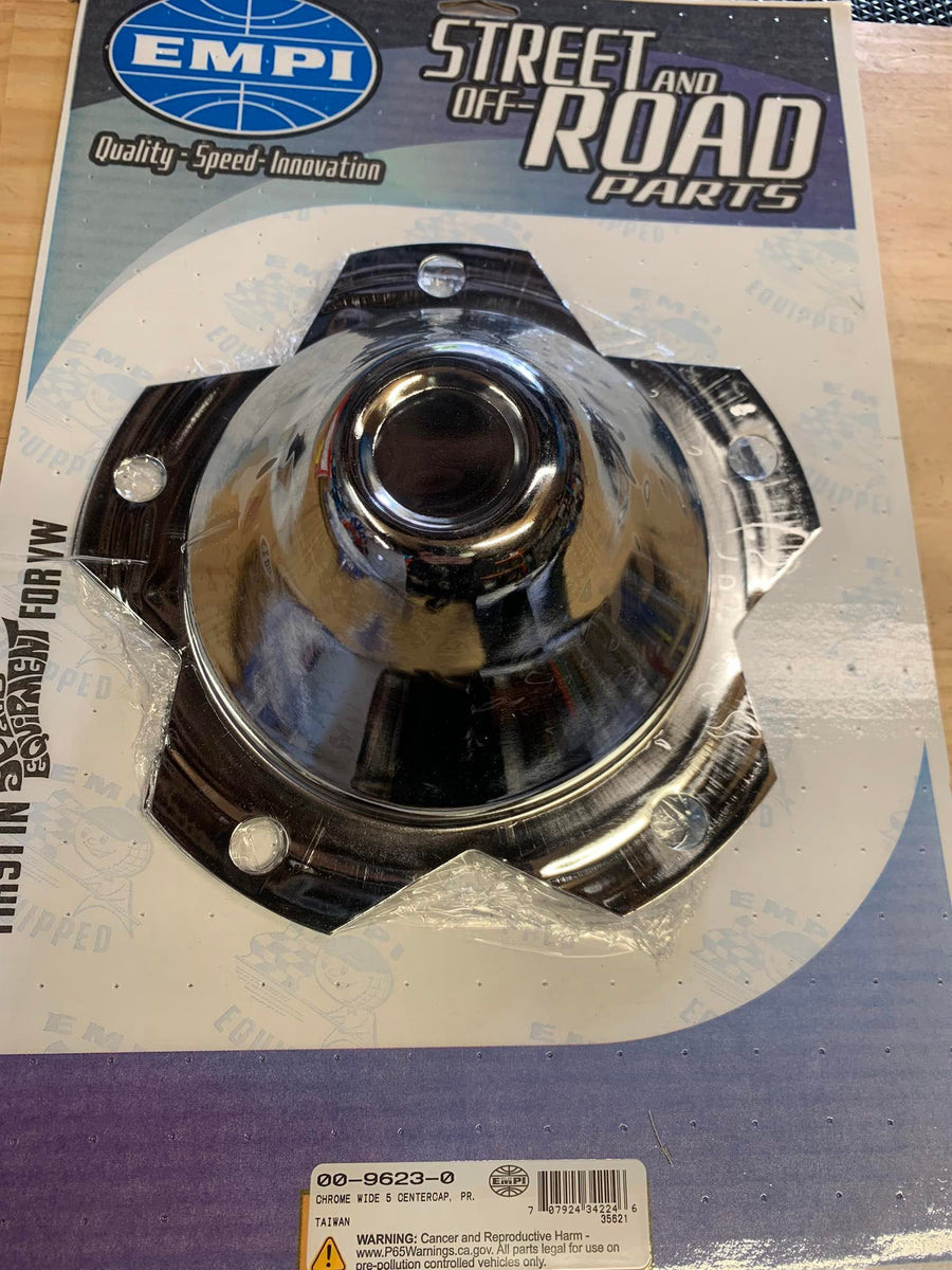 Chrome / Metal Wheel Caps for 5 Lug Wheels PAIR – Buzzbug VW Parts