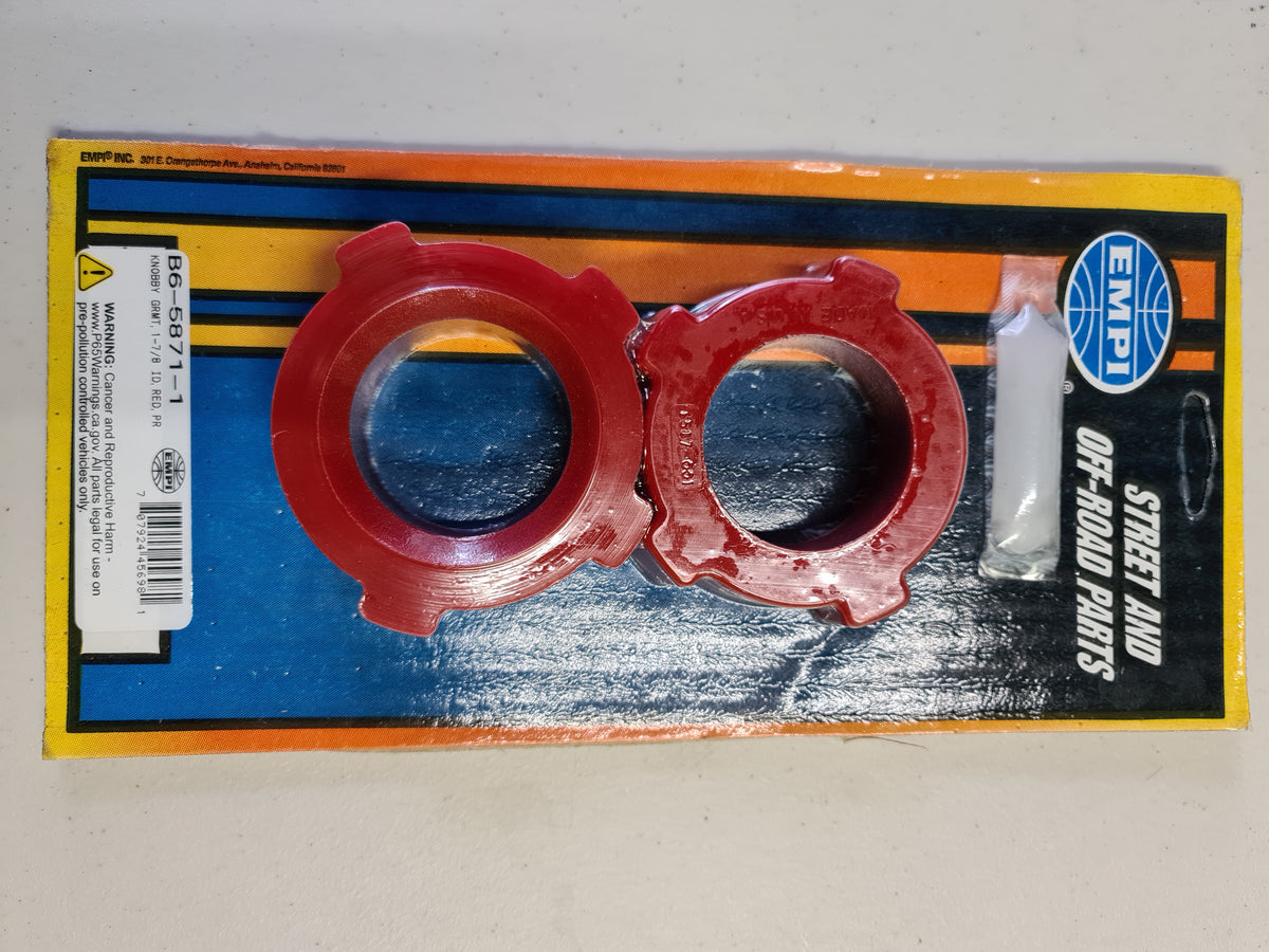 Bushing Set Spring Plate, 1 3/4"" knobby OUTER, Bug/Ghia – Buzzbug VW Parts