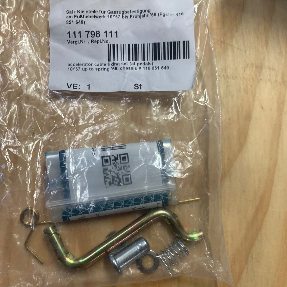 Accelerator pedal Repair Kit, Beetle 1957-66 – Buzzbug VW Parts