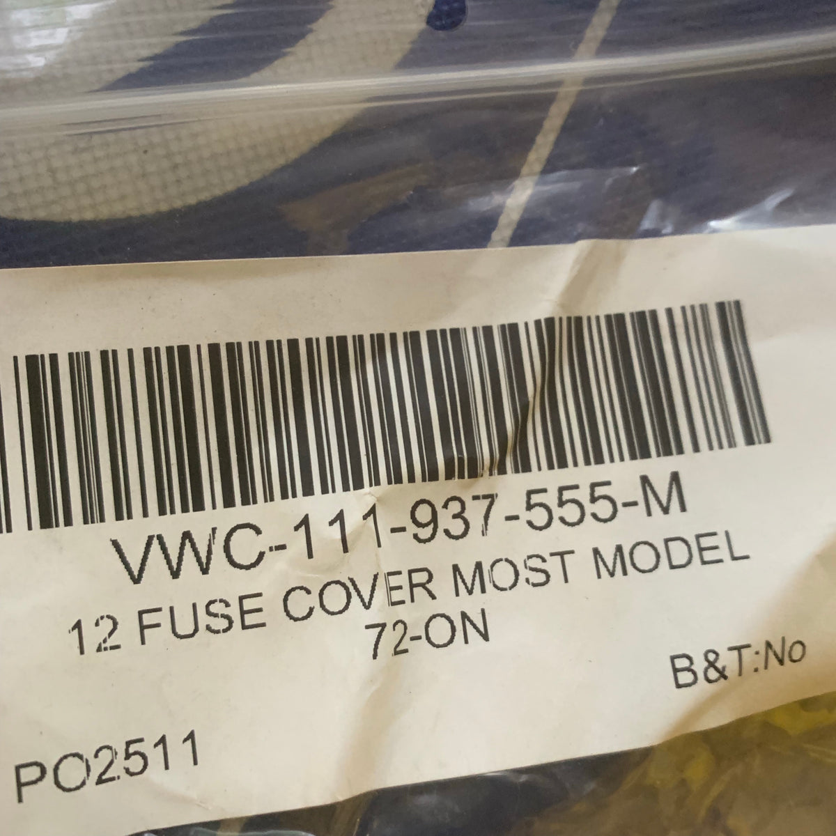 Fuse Box Cover, 12 fuse – Buzzbug VW Parts