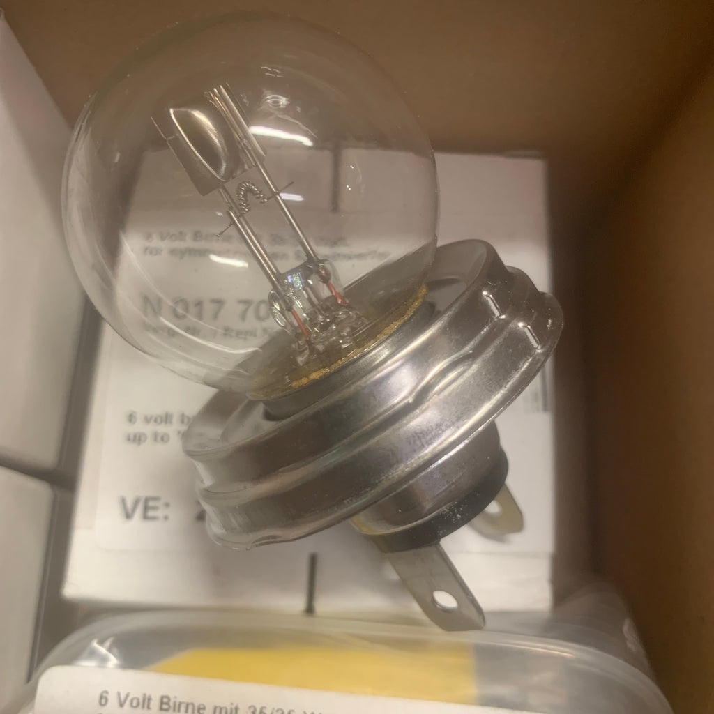 Headlight Bulb 410 6v 45/40W w/P45T Fitment Base – Buzzbug VW Parts