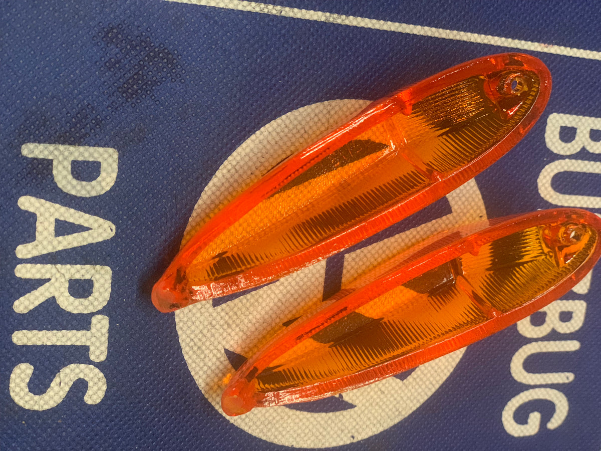 Side Marker Lens Orange/Red avl, Type 3 1962-73 – Buzzbug VW Parts