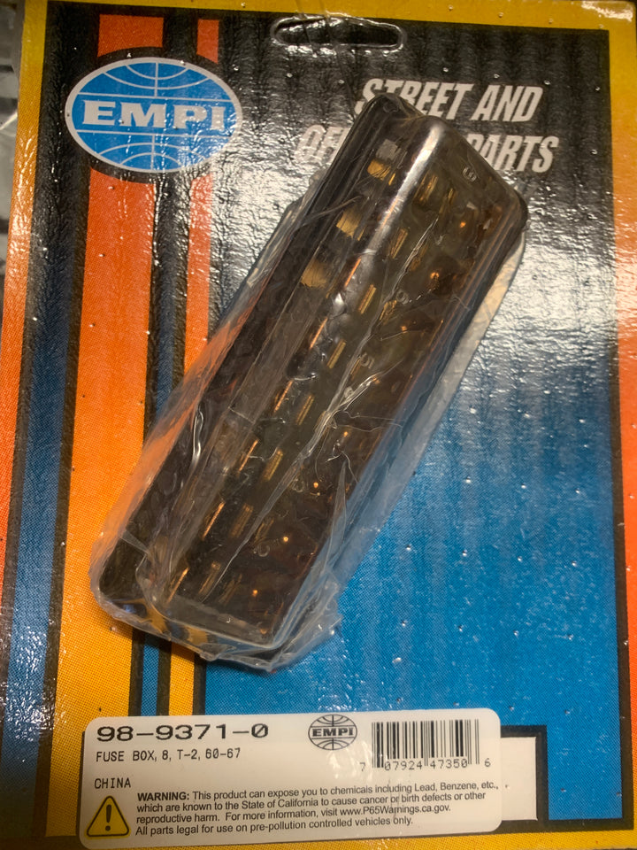 Fuse Box, 8 pin , kombi/buggy 1960-67-note – Buzzbug VW Parts